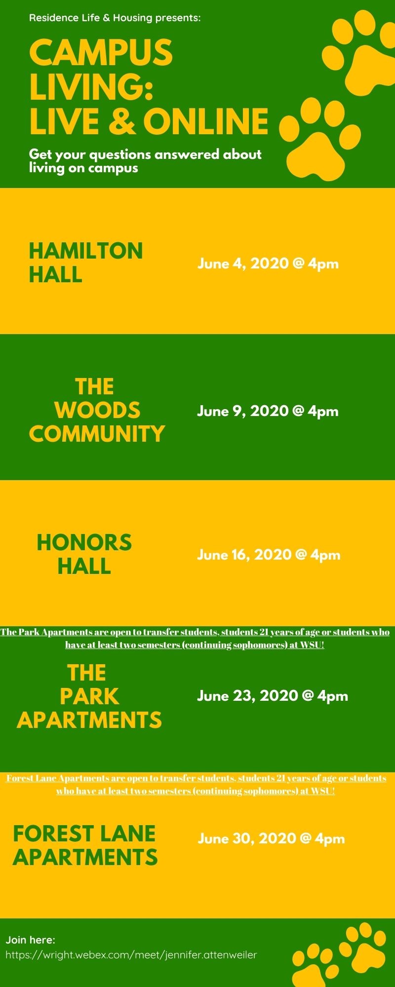 Campus Living: Live & Online | Wright State University