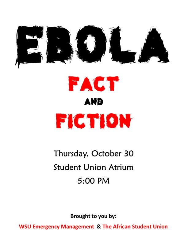 Ebola; Fact and Fiction (HONORS DIALOGUE EVENT) | Wright State University