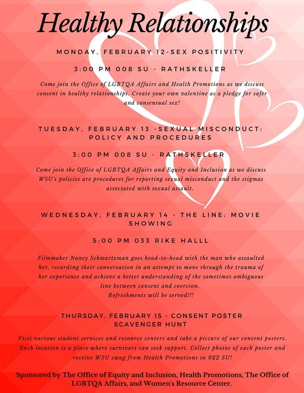 Healthy Relationships: Consent Poster Scavenger Hunt | Wright State ...